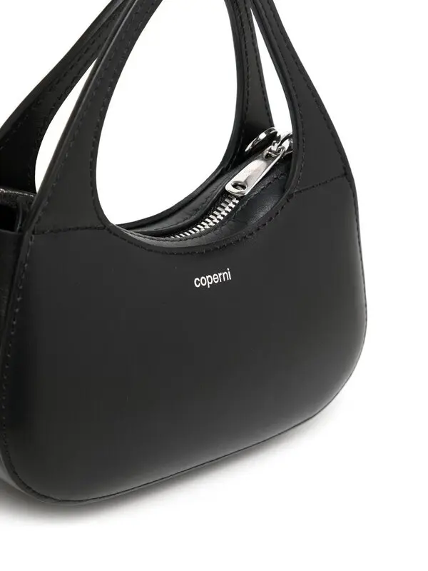 Coperni Micro Swipe Leather Tote Bag - Black