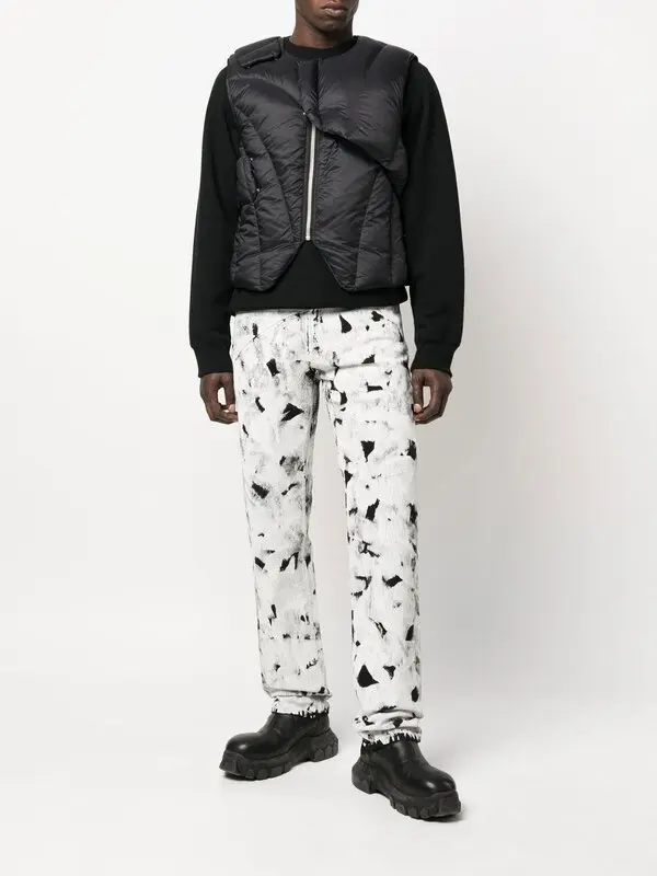 HELIOT EMIL Logo-print Padded Gilet - Black
