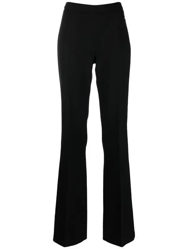 Just Cavalli Logo-plaque Flared Tailored Trousers - Black