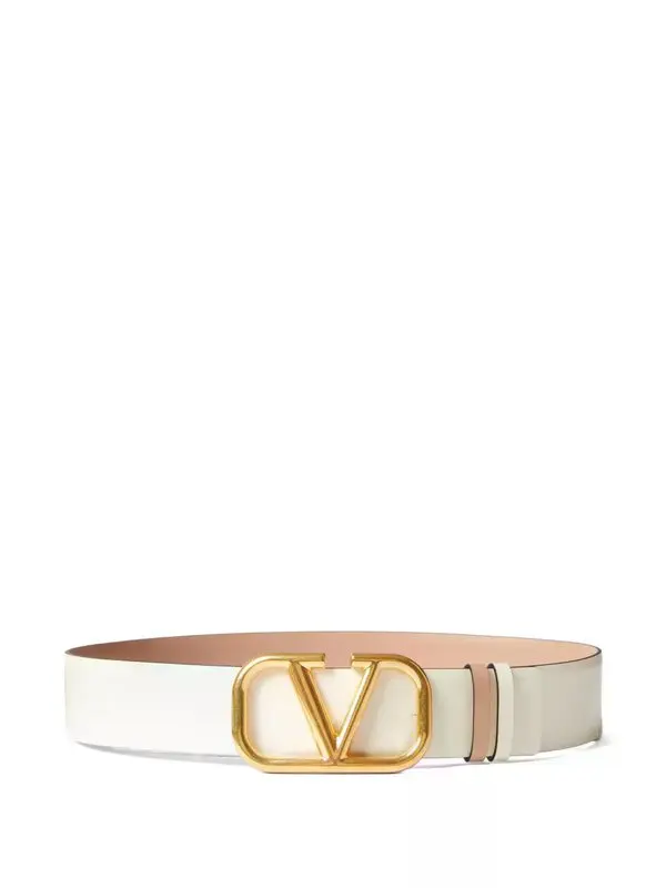 Valentino Garavani 40mm Vlogo Signature Reversible Belt - Neutrals