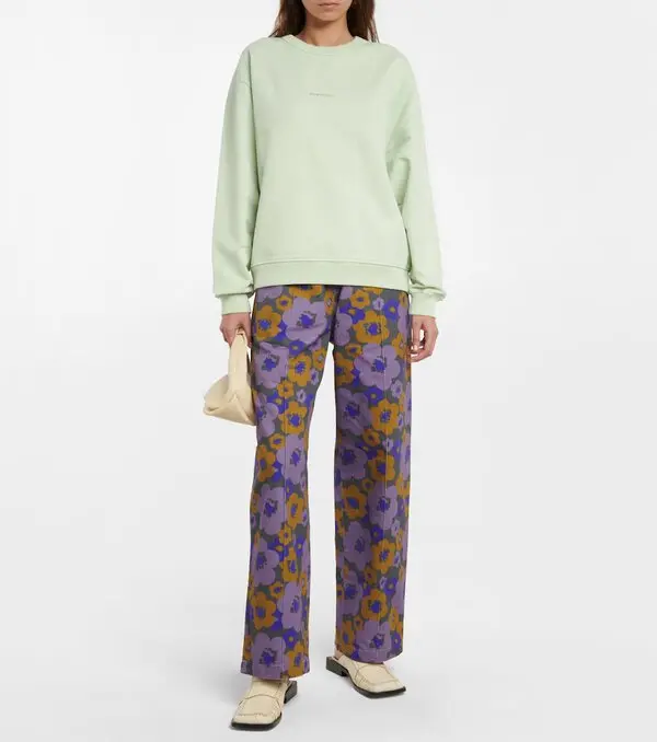 Acne Studios Logo Cotton Jersey Sweatshirt