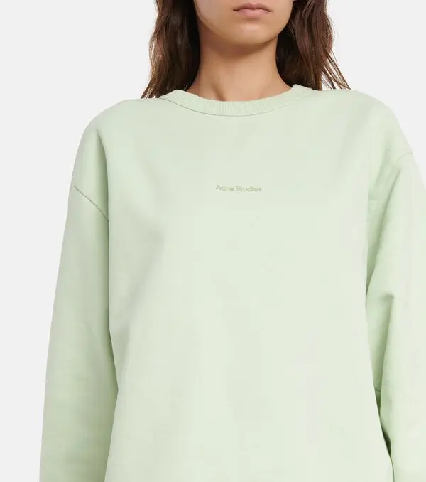 Acne Studios Logo Cotton Jersey Sweatshirt