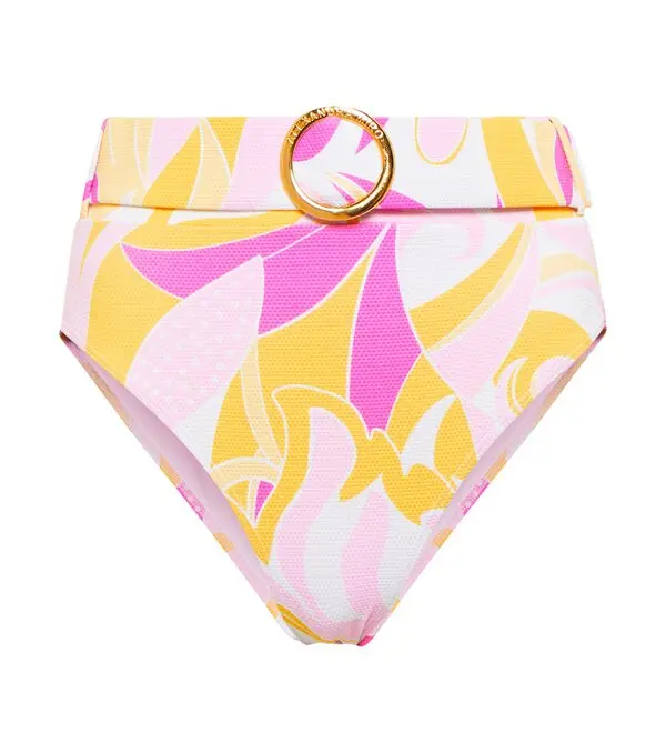 ALEXANDRA MIRO Ursula High-rise Bikini Bottom - Pink