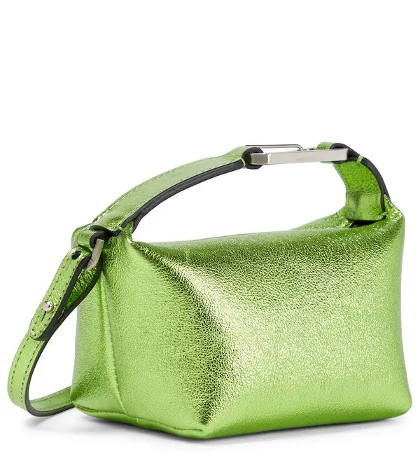 EERA Eéra Moonbag Metallic Leather Clutch - Green