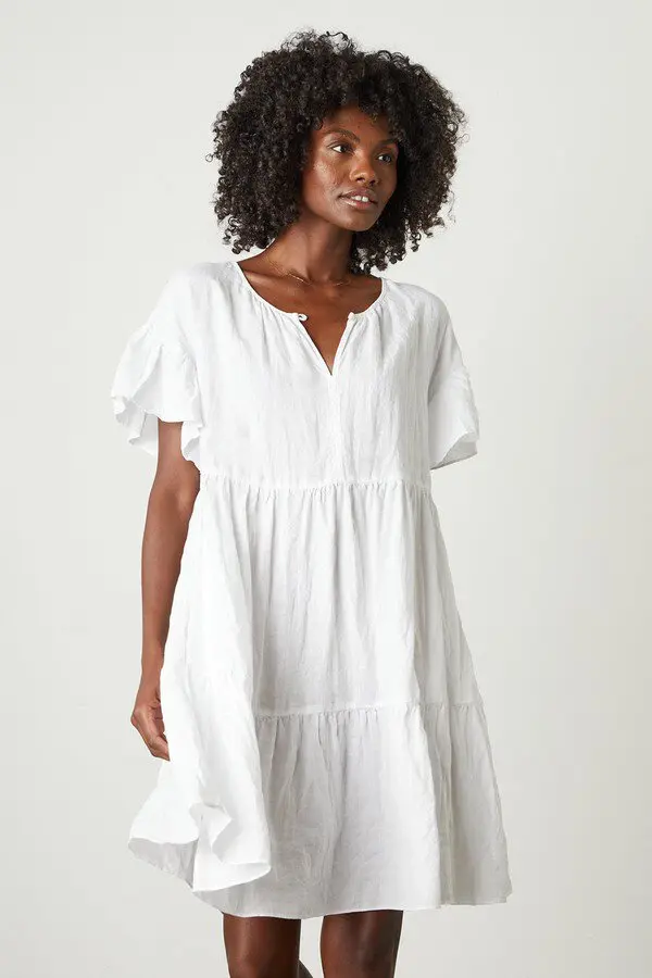 chinese dress ladies DALENE LINEN DRESS