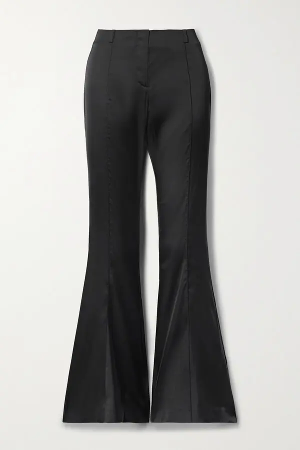 Acne Studios Flared Satin Trousers