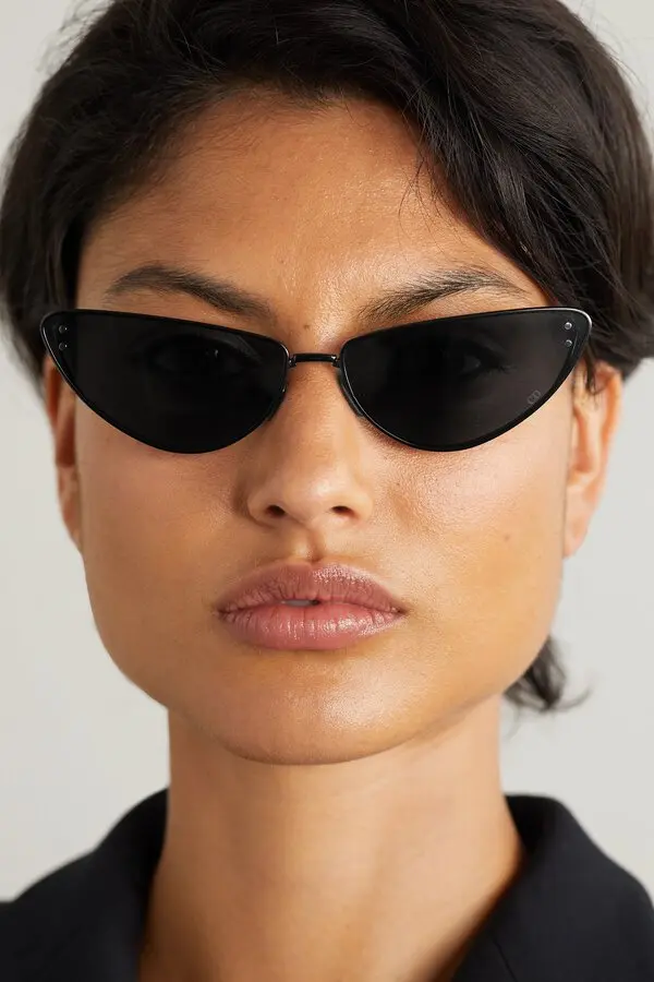 Dior Dramatic Metal Cat-Eye Sunglasses Dior Dramatic Metal Cat-Eye Sunglasses - Gray | Editorialist main image 4