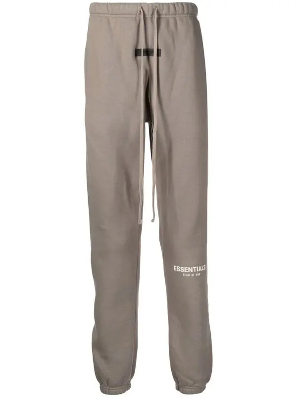 Fear Of God Logo-print Drawstring Track Pants - Brown