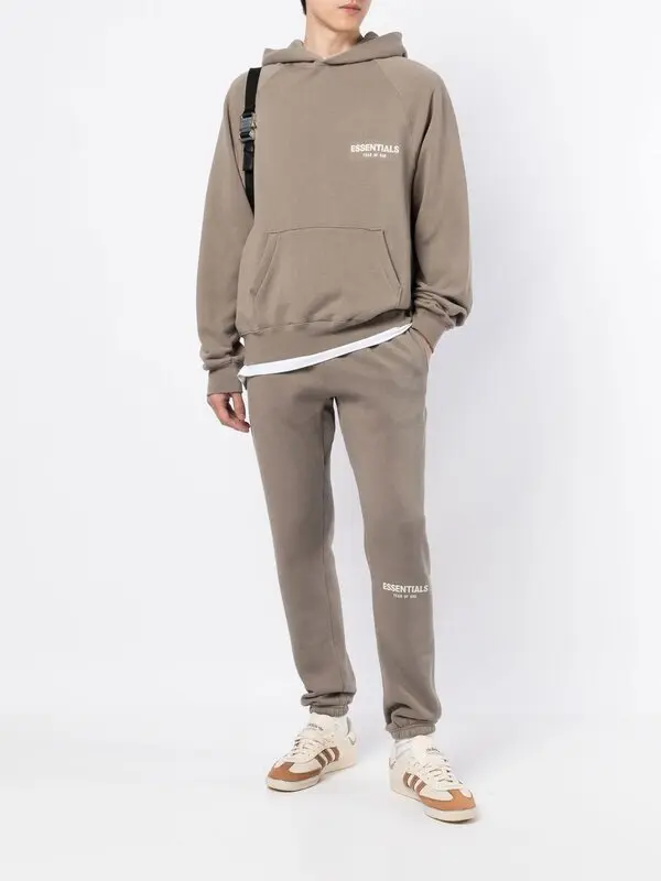 Fear Of God Logo-print Drawstring Track Pants - Brown