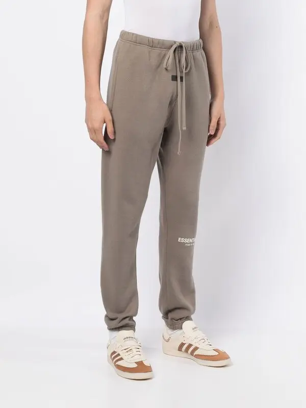 Fear Of God Logo-print Drawstring Track Pants - Brown
