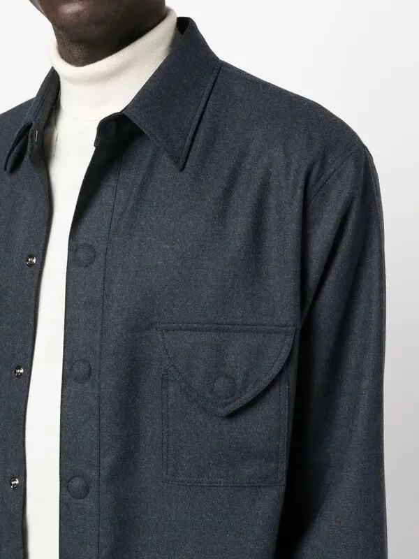 Giorgio Armani Wool Shirt Jacket