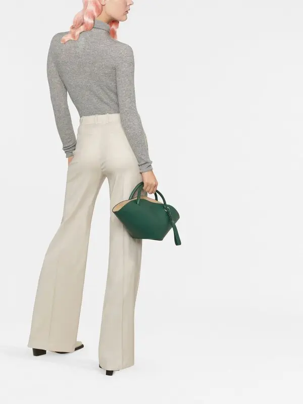 Fabiana Filippi Ribbed Roll-neck Jumper - Grey