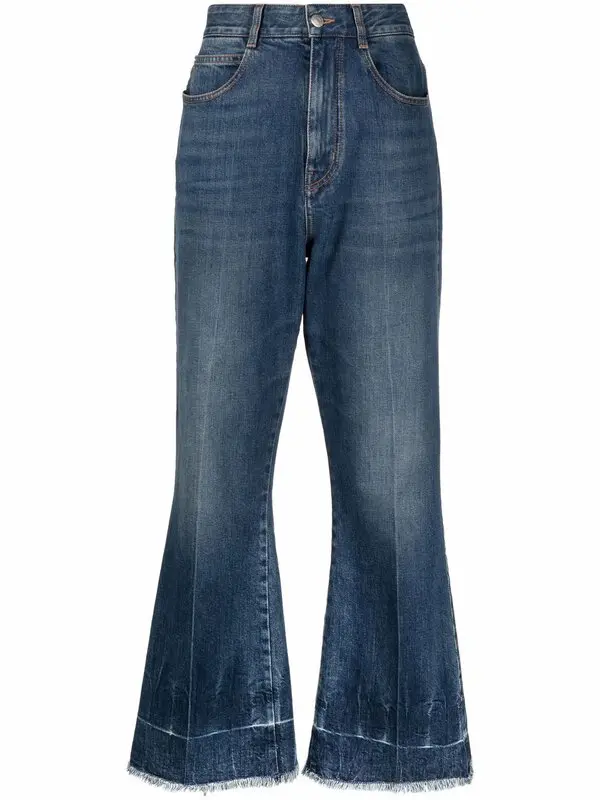 Stella McCartney The '90s Cropped Flared Jeans