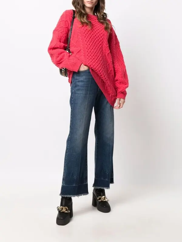 Stella McCartney The '90s Cropped Flared Jeans