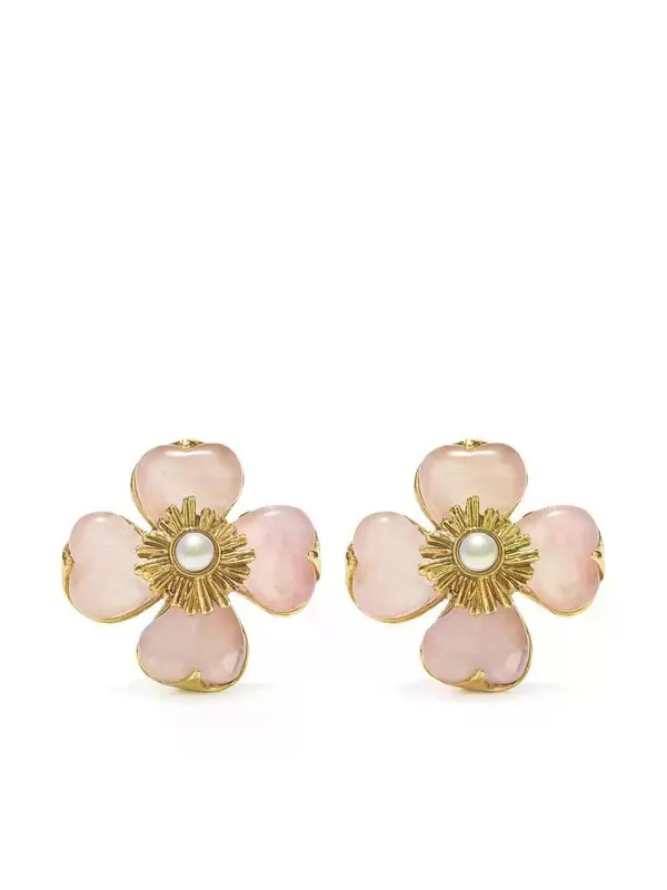GOOSSENS Trefle Quartz Earrings - Gold