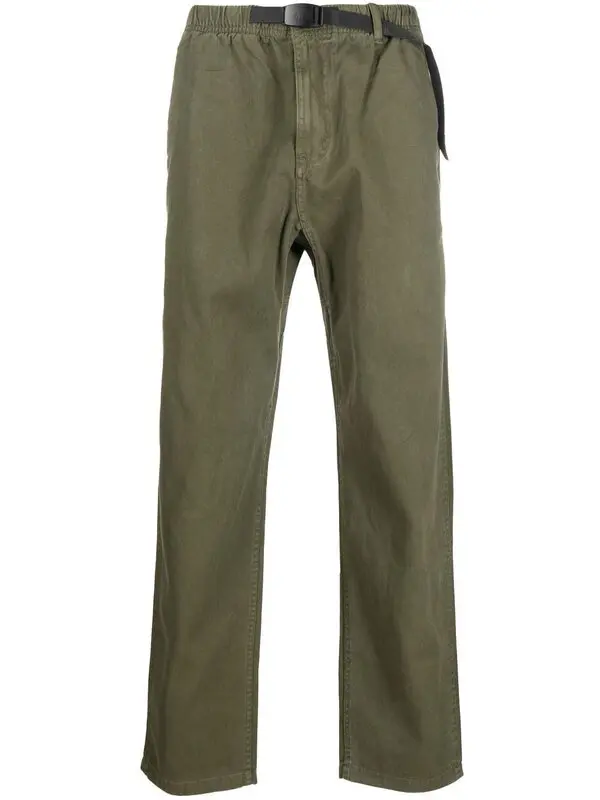 Gramicci Belted Straight-leg Trousers - Green