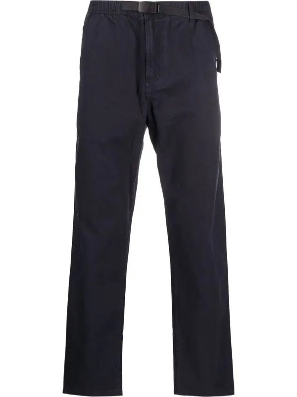 Gramicci Belted-waist Straight-leg Trousers - Blue