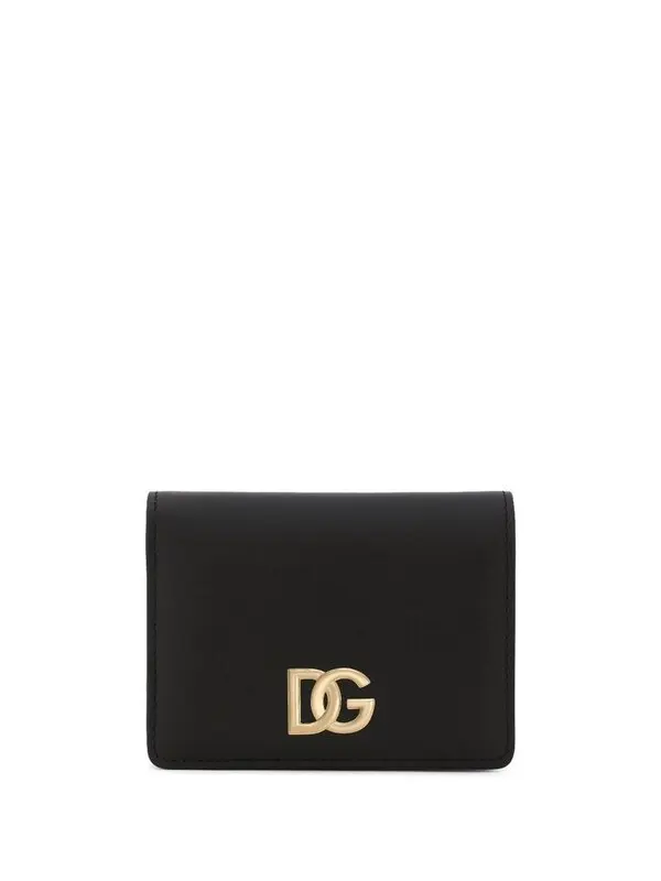 Dolce & Gabbana Dg-logo Leather Wallet - Black