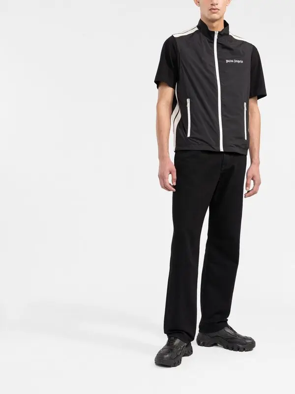 Palm Angels Logo-print Zip-front Jacket - Black