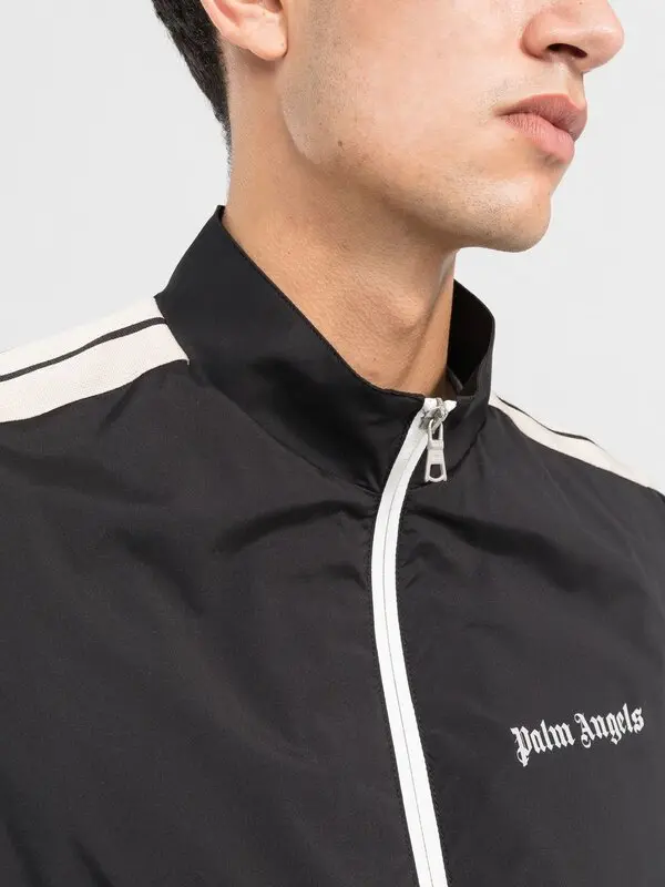 Palm Angels Logo-print Zip-front Jacket - Black