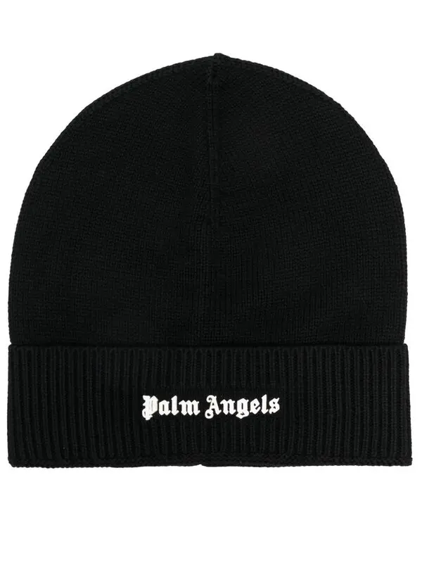 Palm Angels Logo-embroidered Beanie