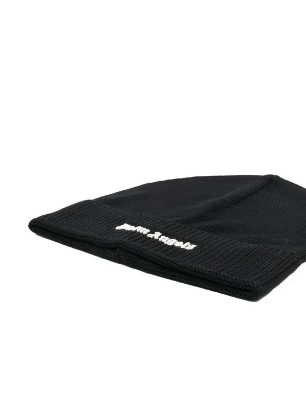 Palm Angels Logo-embroidered Beanie