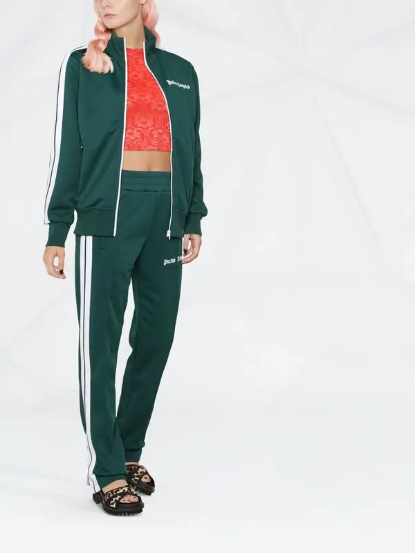 Palm Angels Logo-print Track Jacket - Green
