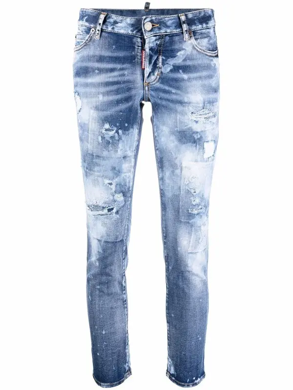 Dsquared2 Distressed Cropped Jeans