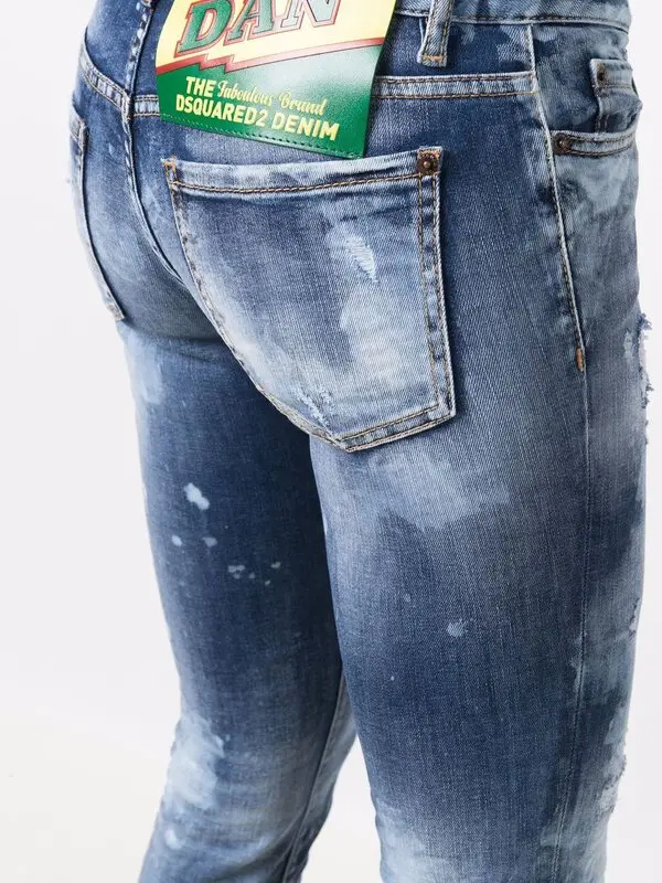 Dsquared2 Distressed Cropped Jeans