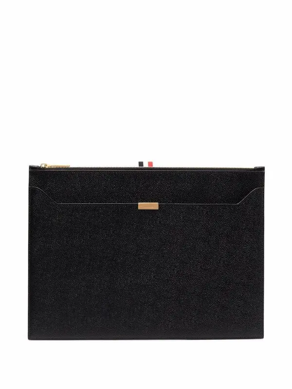 Thom Browne Zipped Clutch - Black