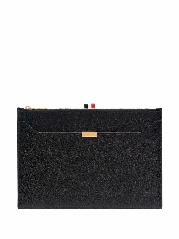 Thom Browne Small Zipped Clutch - Black