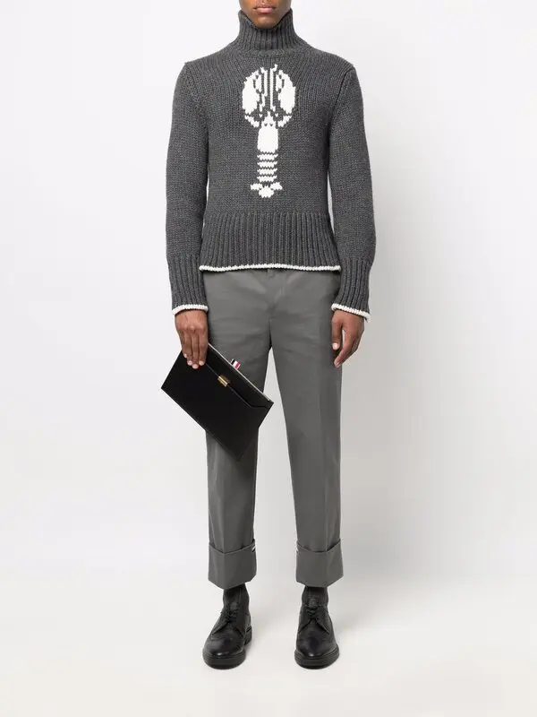 Thom Browne Small Zipped Clutch