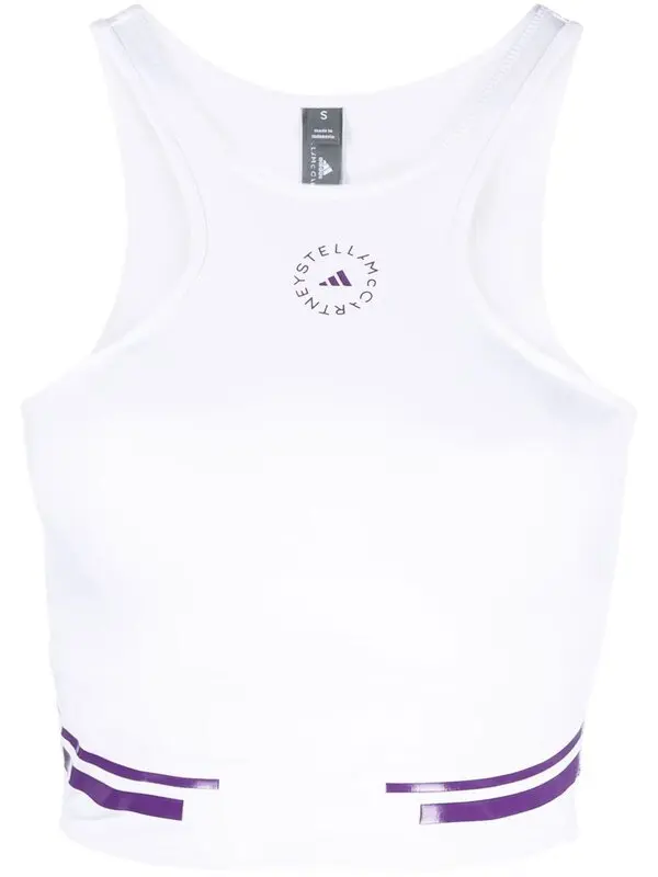 Adidas By Stella McCartney Truepace Running Crop Top - White