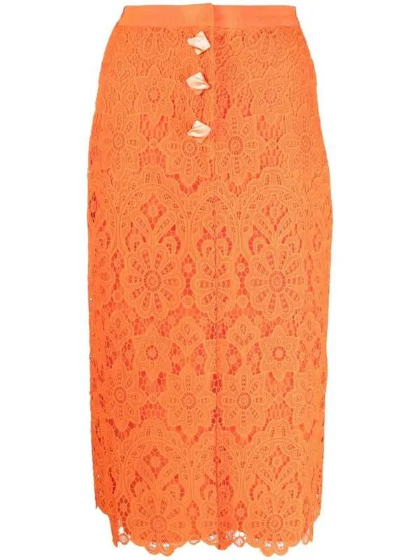 SELF-PORTRAIT Lace Pencil Skirt