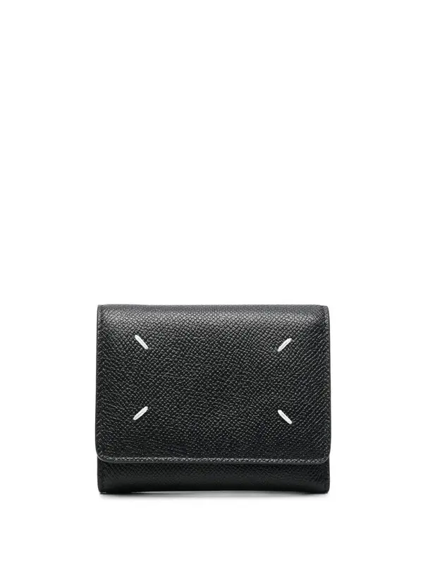MAISON MARGIELA Four-stitch Leather Wallet - Black