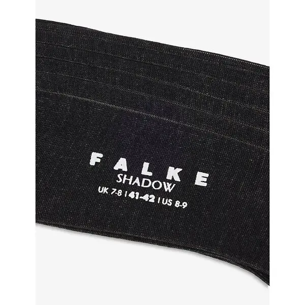 Falke Shadow Striped Cotton-blend Socks - Black/grey