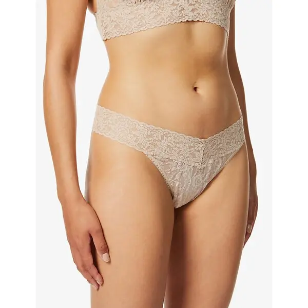 Hanky Panky Signature Original-rise Stretch-jersey Thong - Chai