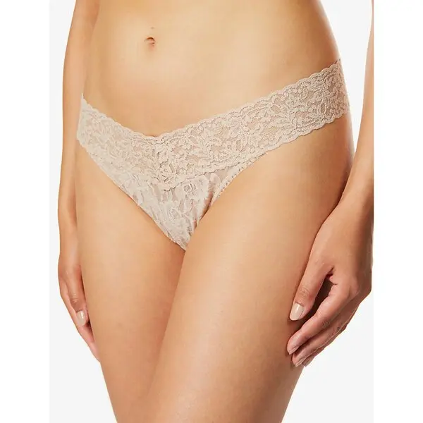 Hanky Panky Signature Original-rise Stretch-jersey Thong - Chai