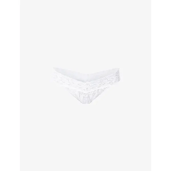 Hanky Panky Signature Original-rise Stretch-jersey Thong - White