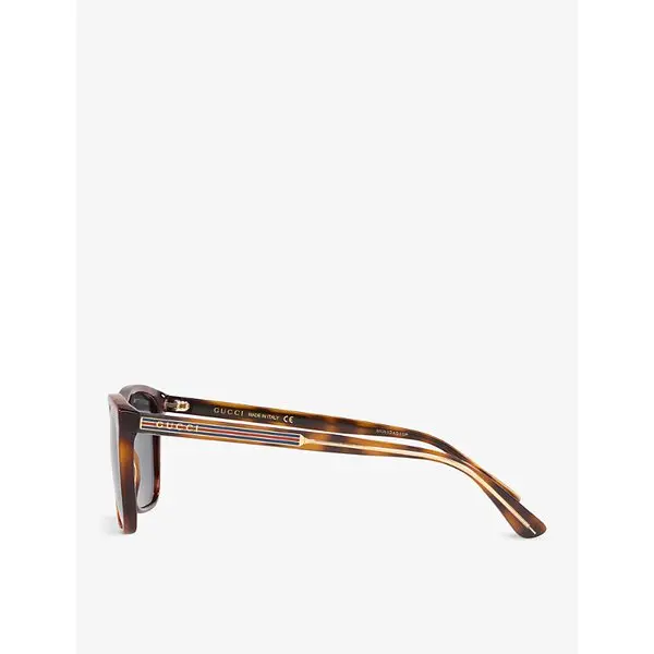 Gucci Gg0381sn Rectangular Sunglasses