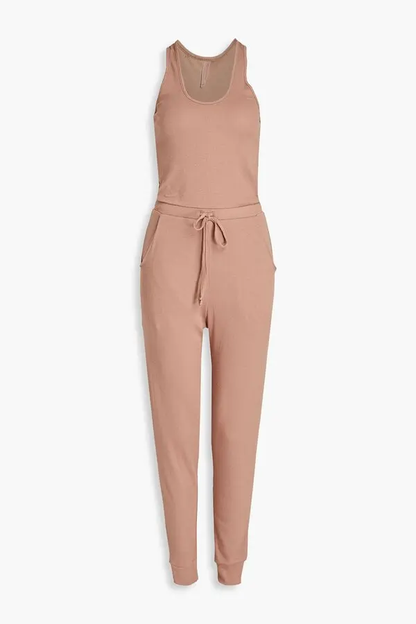 Commando Luxury Ribbed Jersey Jumpsuit - Antique Rose