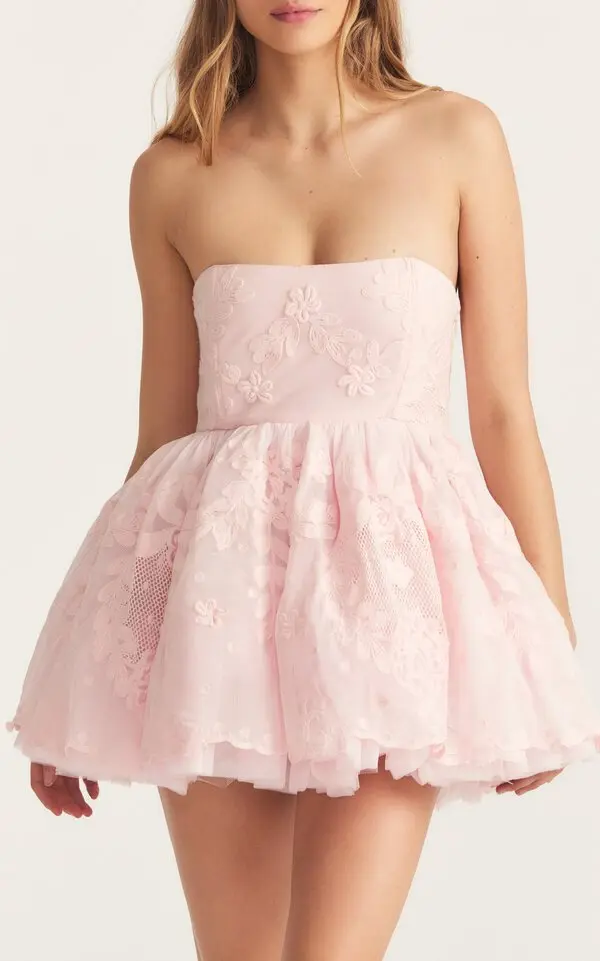 knee length dresses for ladies COTTON CANDY DAYS PINK MINI DRESS main image 1
