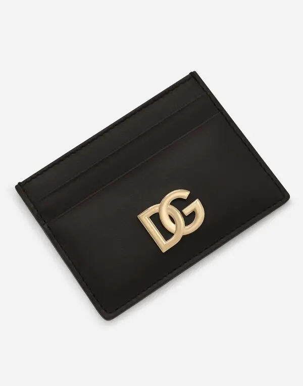 Dolce & Gabbana Calfskin Card Holder With Dg Logo