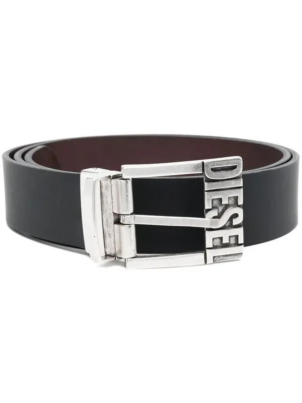 Diesel B-shift Ii Leather Belt - Black