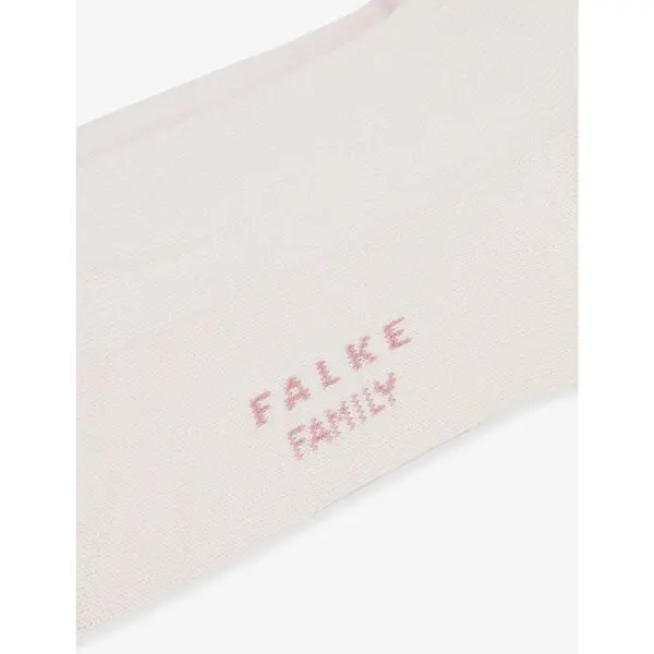 Falke Family Brand-print Cotton-blend Knitted Socks - 8458 Light Pink