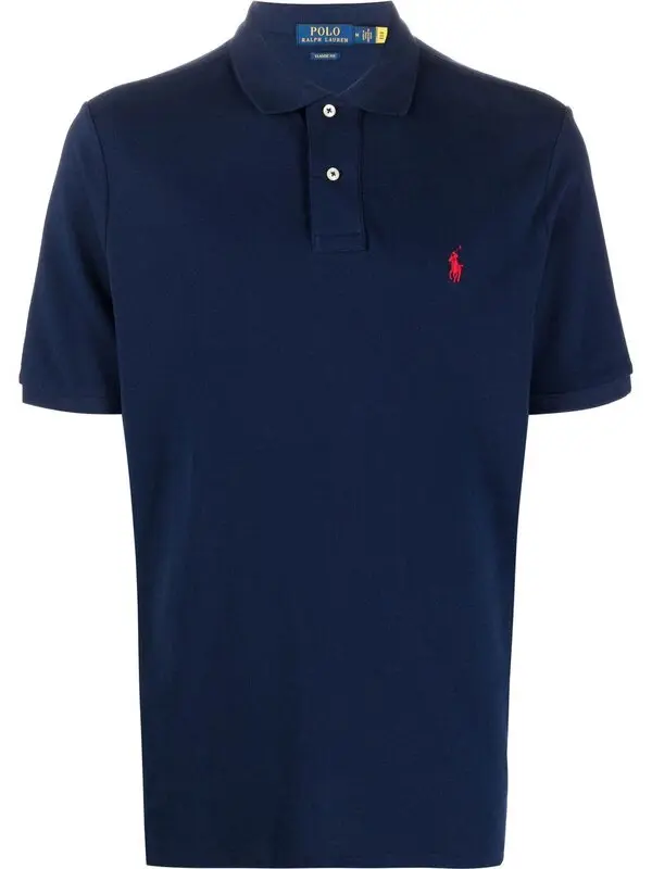 Polo Ralph Lauren Embroidered Logo Polo Shirt - Blue