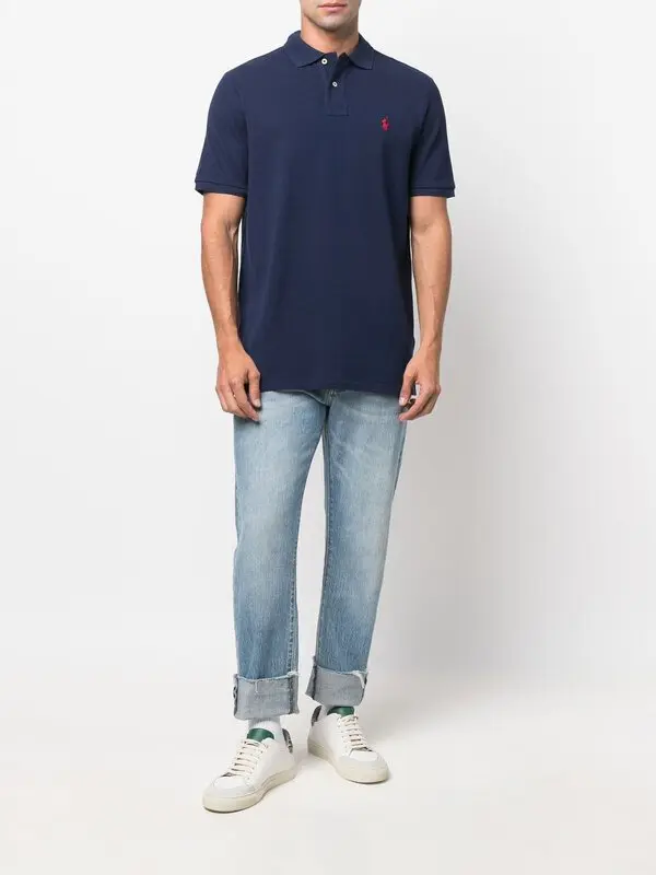 Polo Ralph Lauren Embroidered Logo Polo Shirt - Blue
