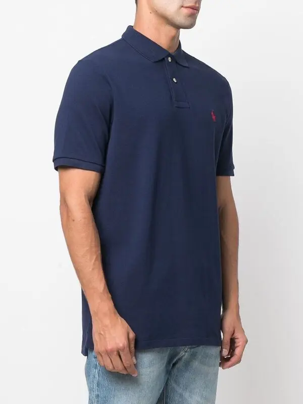 Polo Ralph Lauren Embroidered Logo Polo Shirt - Blue