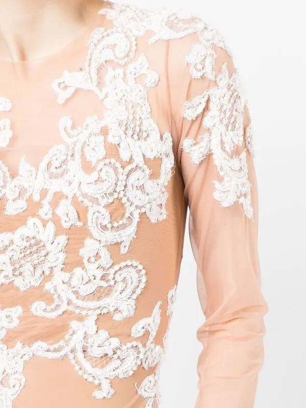 Zuhair Murad Baroque-embroidered Silk Top