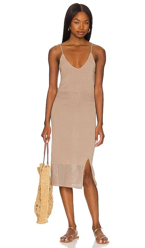 BOBI Bodycon Midi Dress